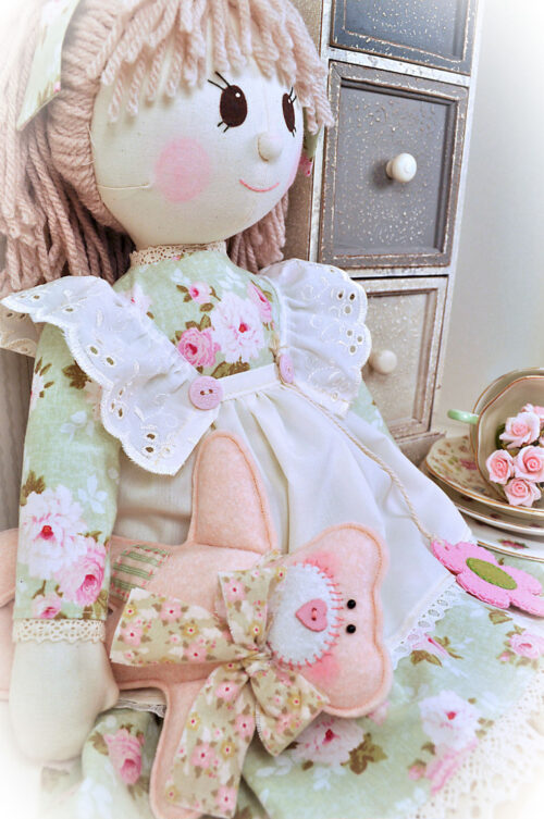 Holly Rag Doll Sewing Pattern - Raggy Dolls Craft Supplies