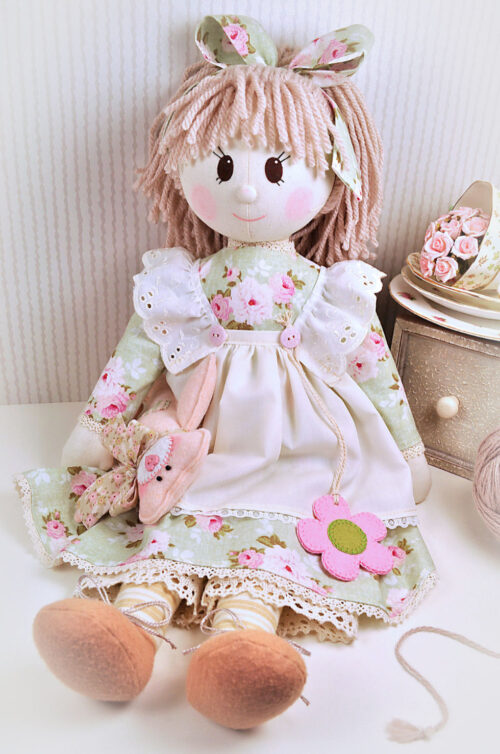 Holly Rag Doll Sewing Pattern - Raggy Dolls Craft Supplies