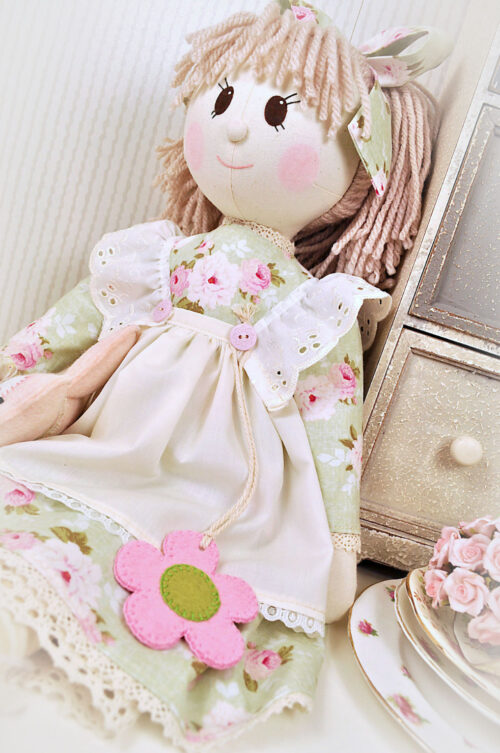 Holly Rag Doll Sewing Pattern - Raggy Dolls Craft Supplies